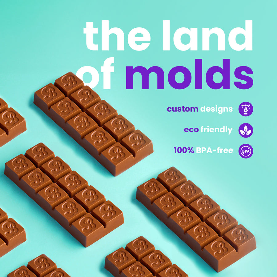 Custom Classic Chocolate Bar Mold – Create Custom Molds