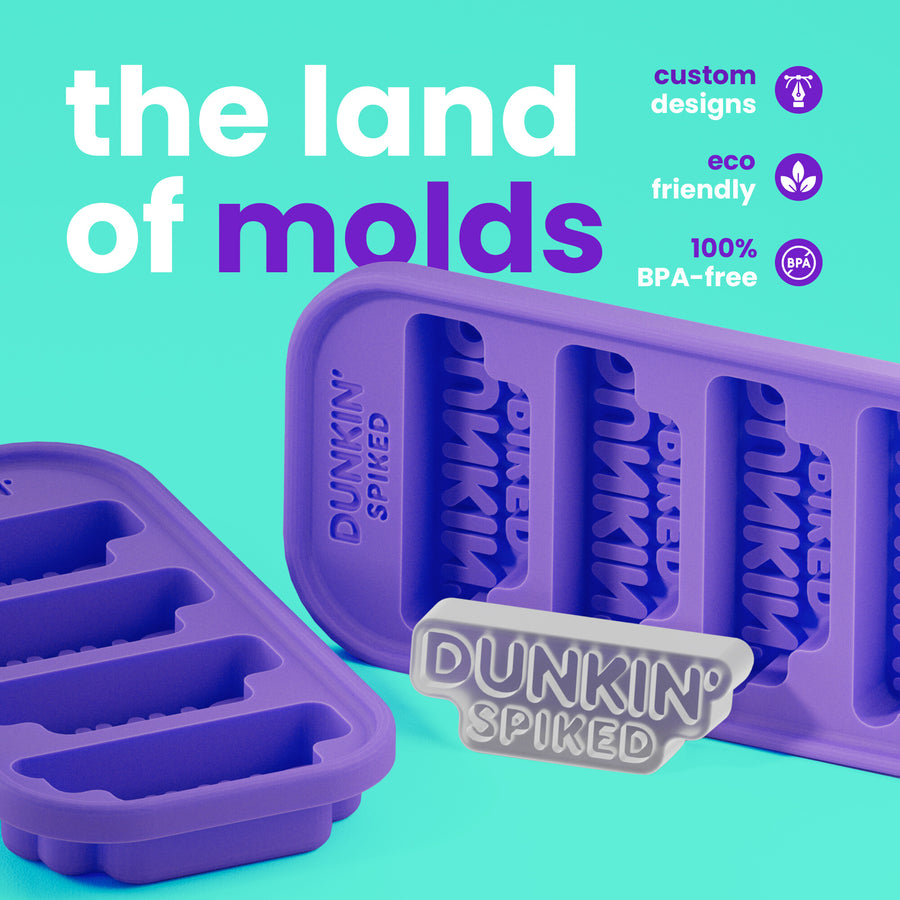 Custom Whiskey Ice Cube Professional Silicone Mold – Create Custom Molds