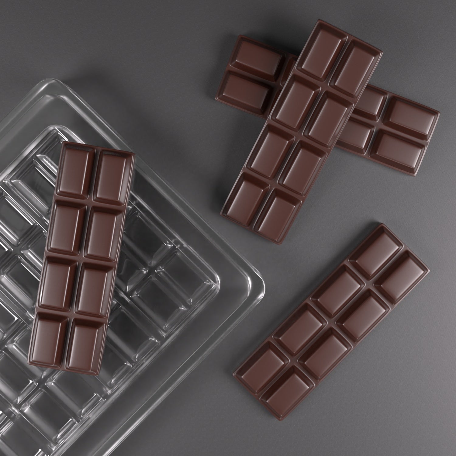 Premium Polycarbonate Mini Chocolate Bar Mold – Create Custom Molds
