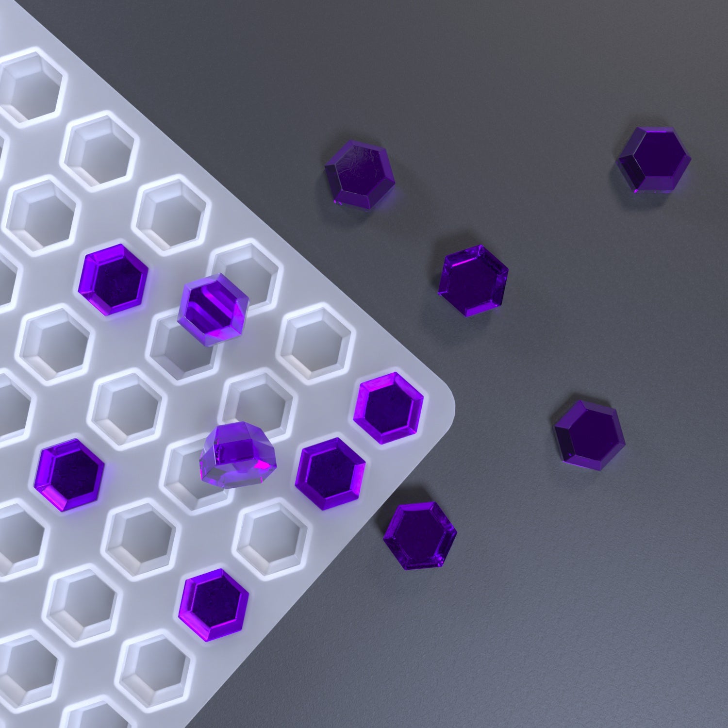 Premium Hexagonal Silicone Candy Mold – Create Custom Molds